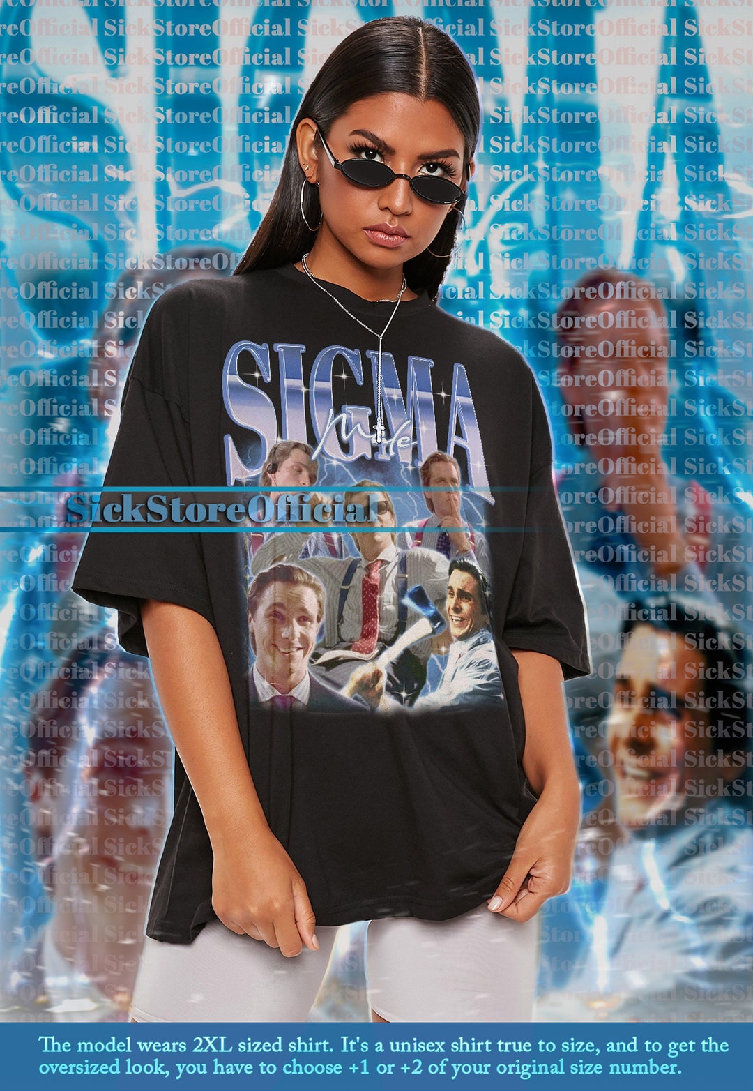 SIGMA MALE Patrick Bateman Vintage Shirt, Patrick Bateman Homage Tshirt ...
