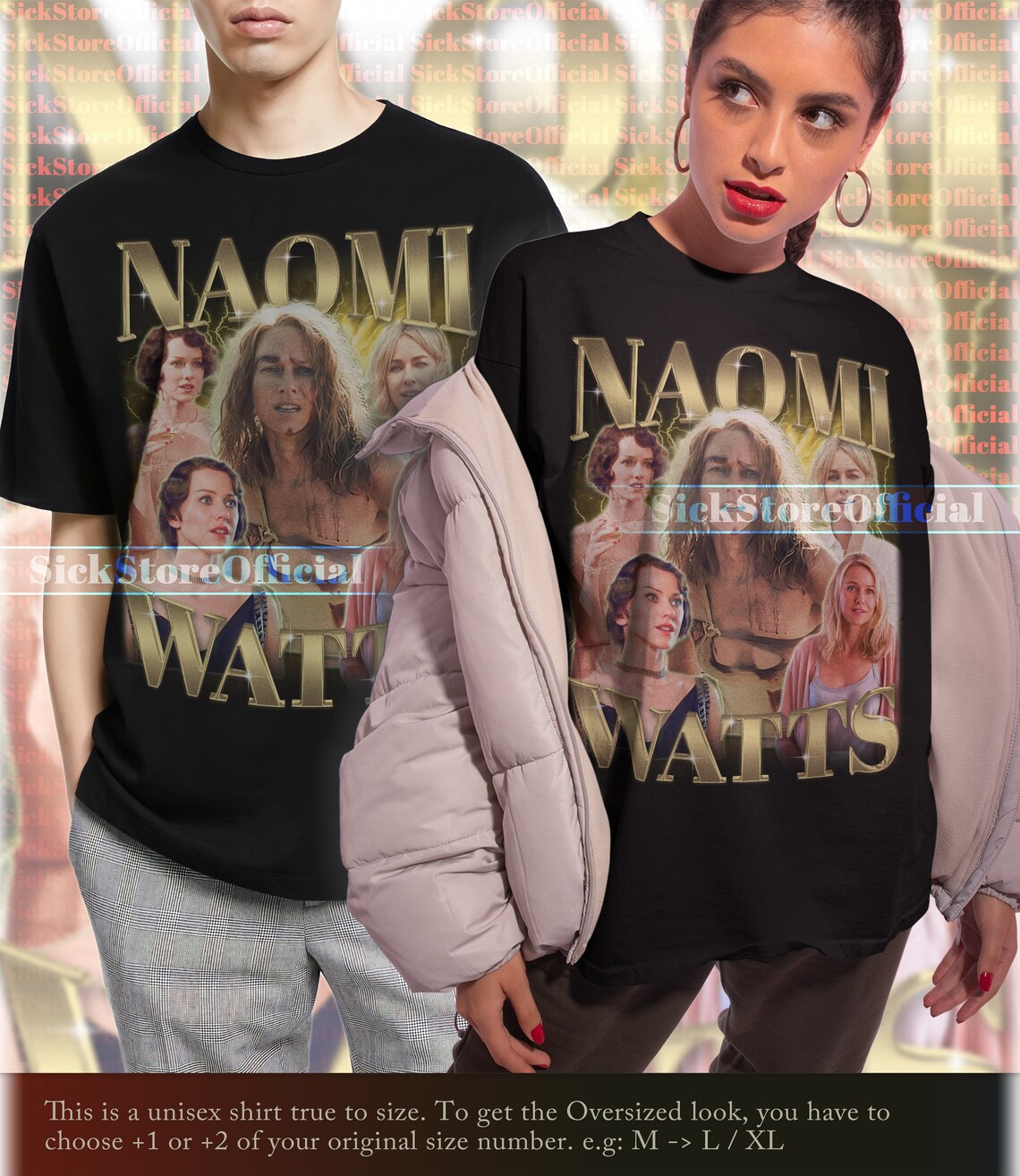 NAOMI WATTS Vintage Shirt, Naomi Watts Homage Tshirt, Naomi Watts Fan ...