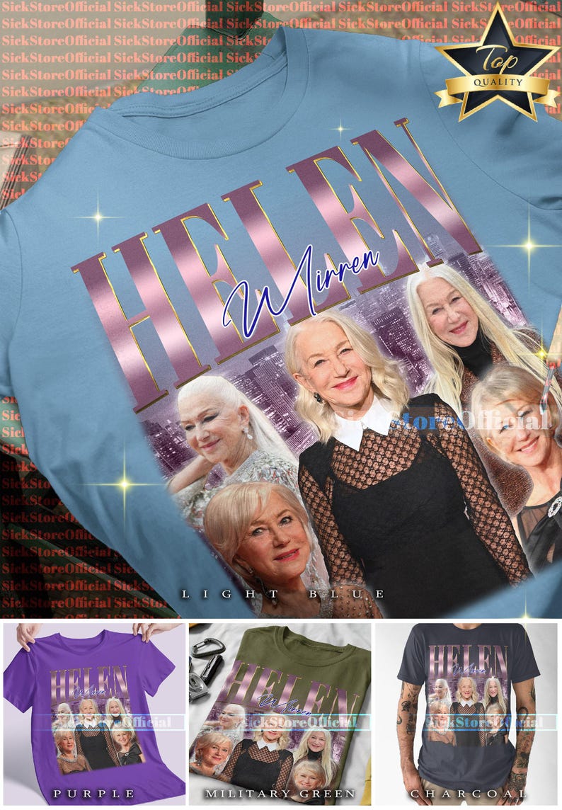 HELEN MIRREN Vintage Shirt, Helen Mirren Homage Tshirt, Helen Mirren ...