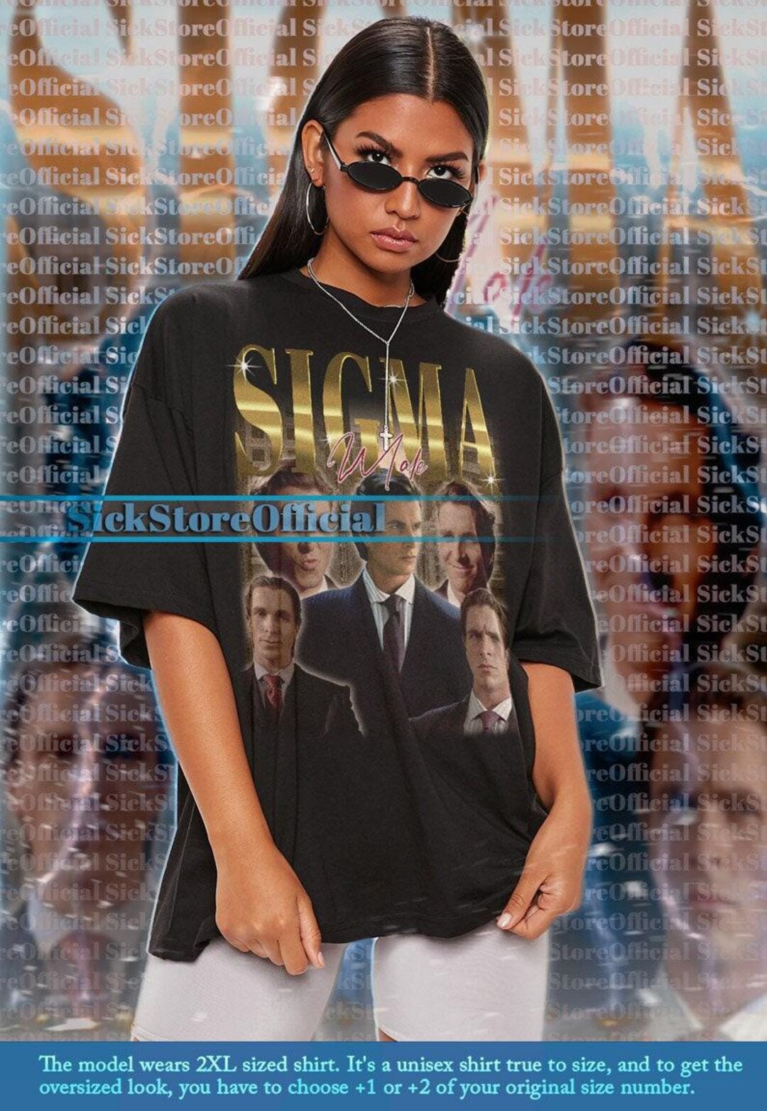 SIGMA MALE Patrick Bateman Vintage Shirt, Patrick Bateman Homage Tshirt ...