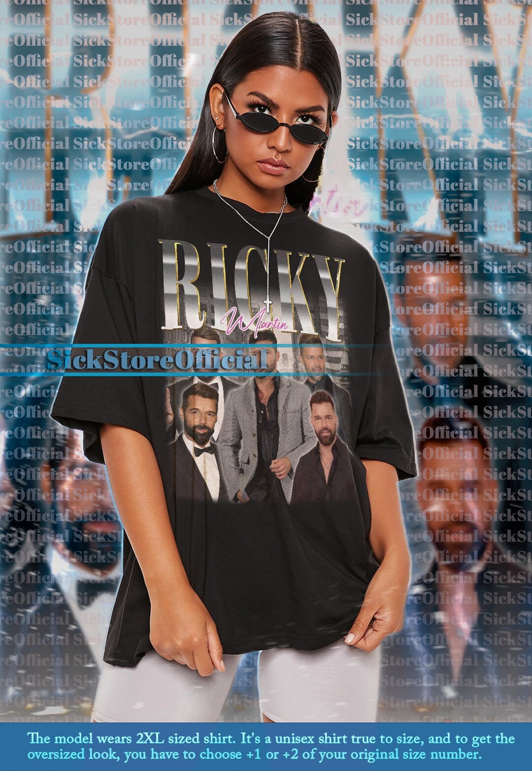 RICKY MARTIN Vintage Shirt, Ricky Martin Homage Tshirt, Ricky Martin ...