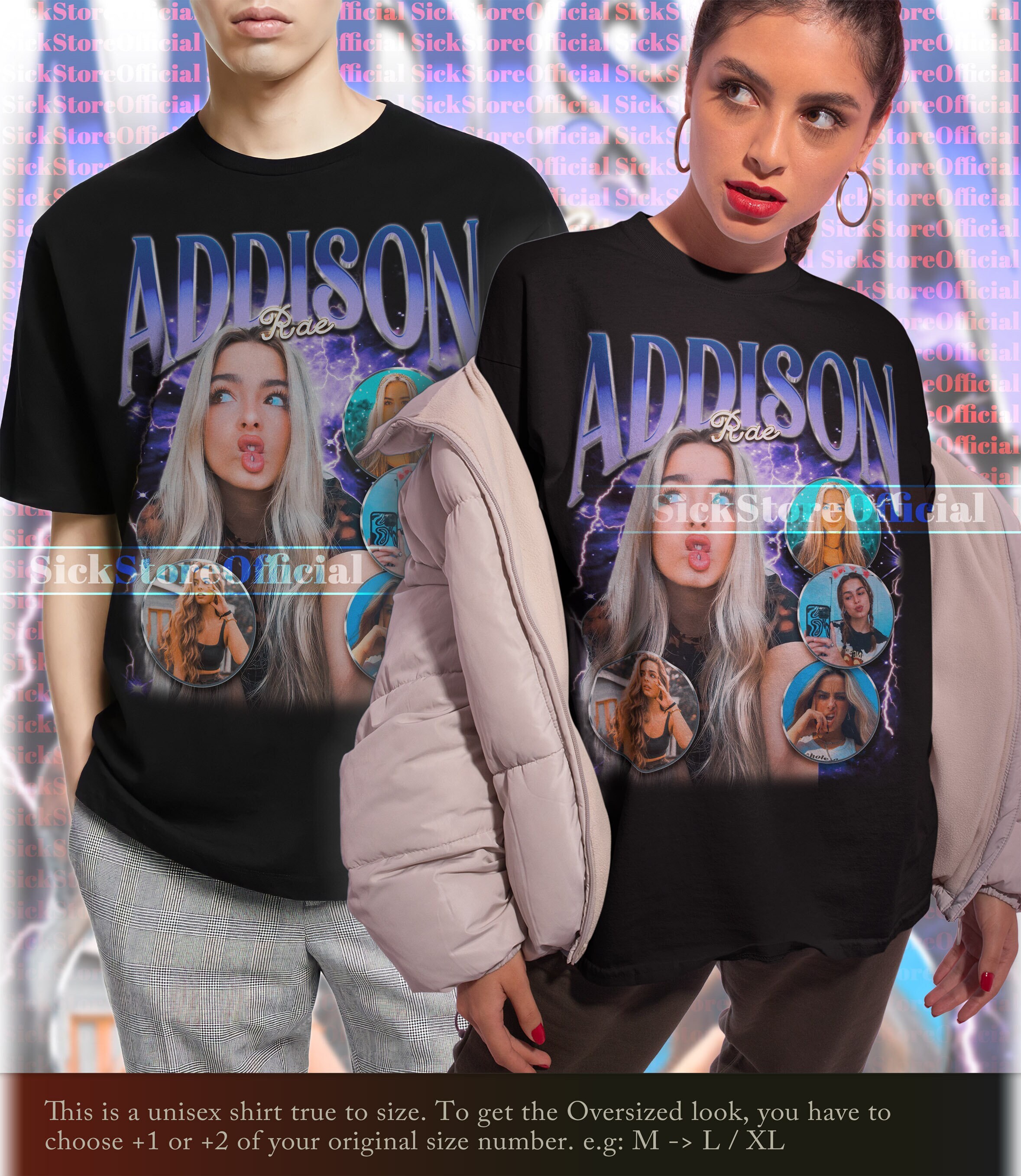 ADDISON RAE Vintage Shirt Addison Rae Rap 90s Hip-hop Style - Etsy