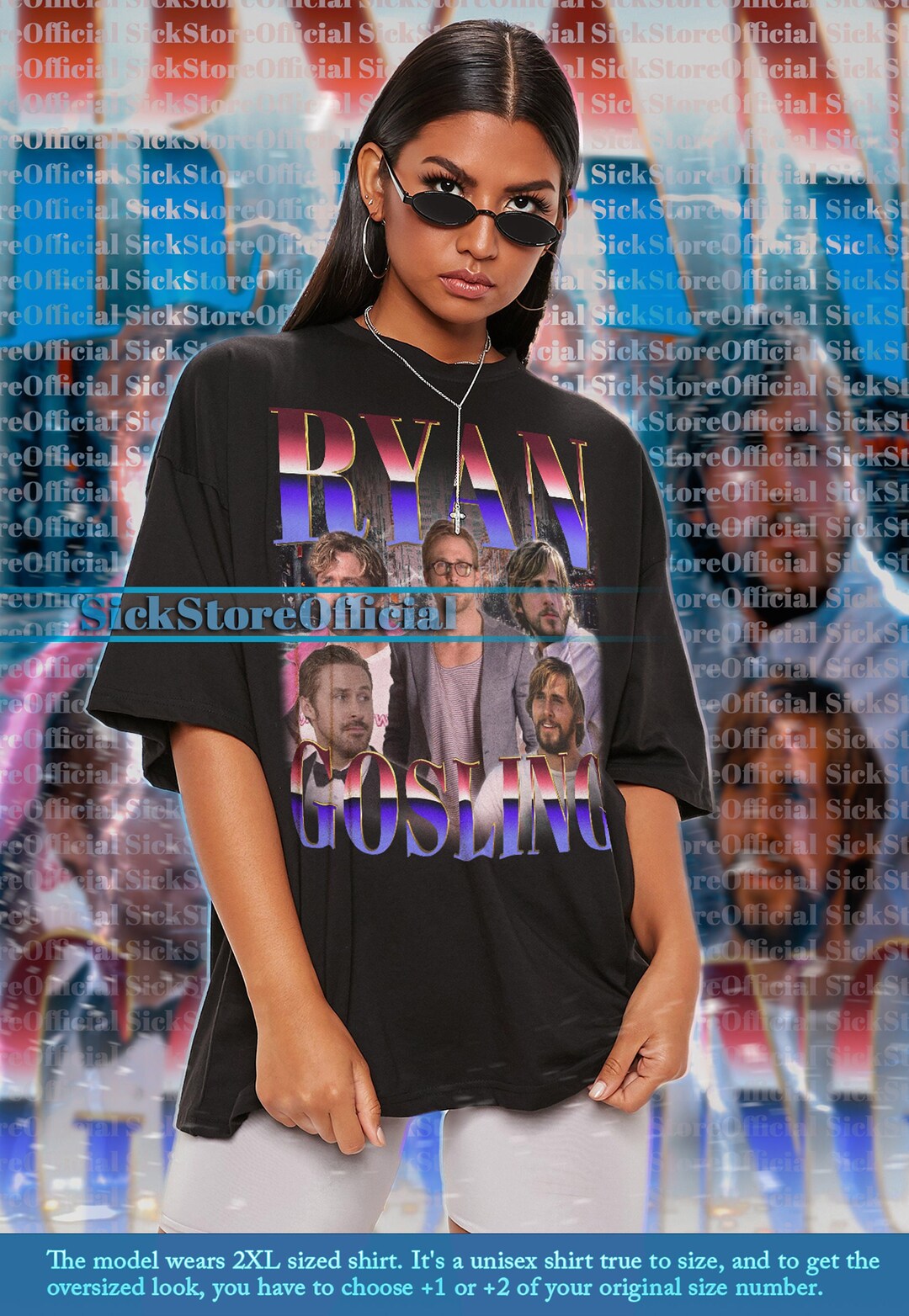 RYAN GOSLING Vintage Shirt, Ryan Gosling Homage Tshirt, Ryan Gosling ...