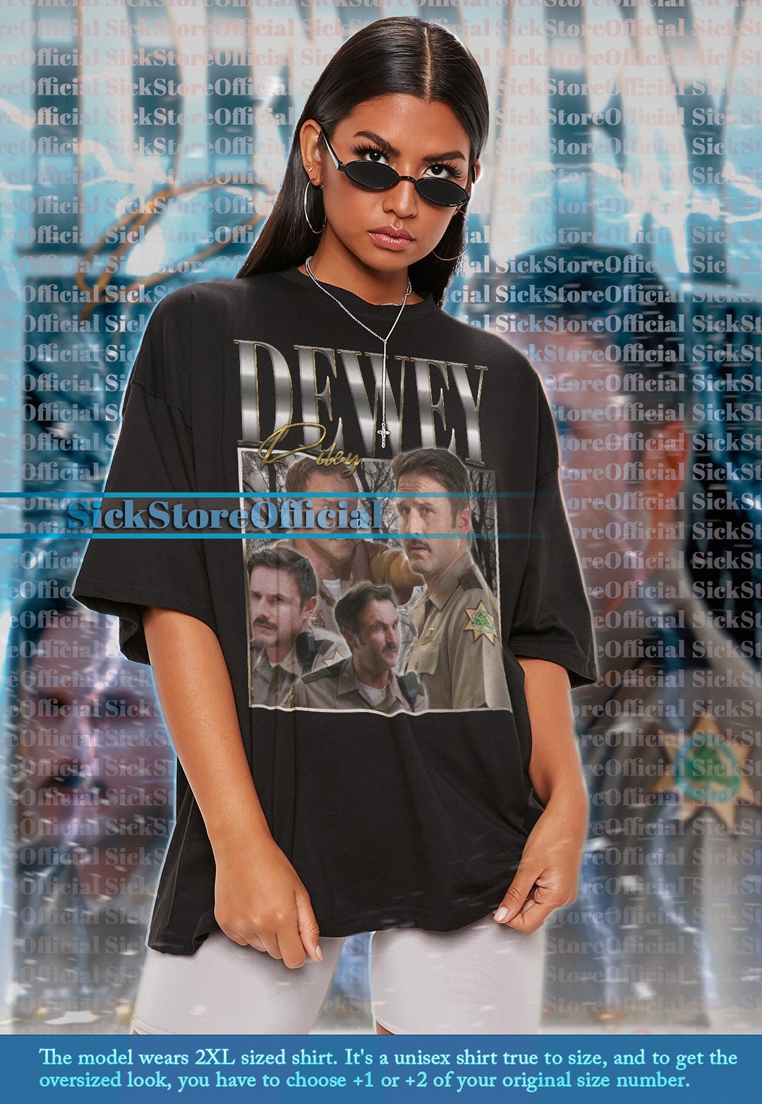 DEWEY RILEY Vintage Shirt, Dewey Riley Homage Tshirt, Dewey Riley Fan ...