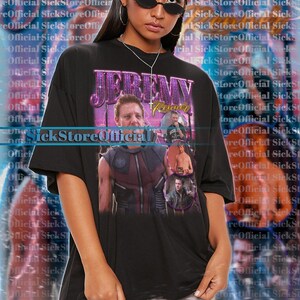 JEREMY RENNER Vintage Shirt, Jeremy Renner Homage Tshirt, Jeremy Renner ...
