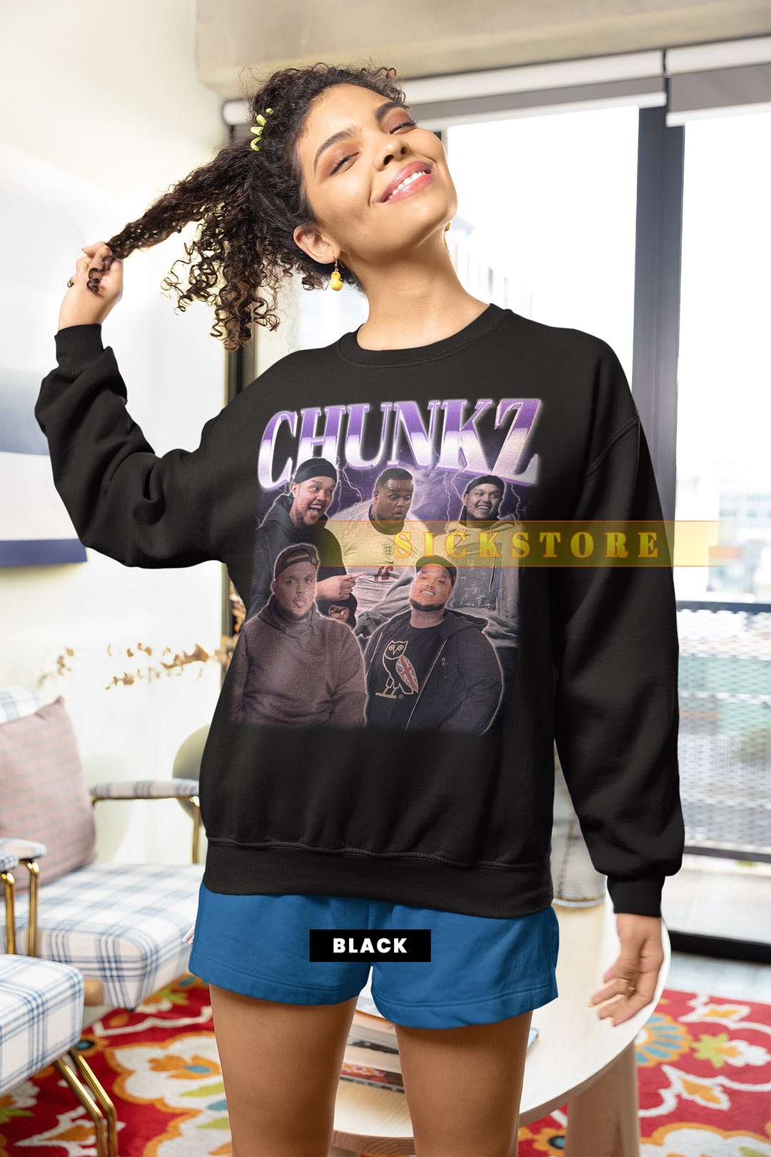 CHUNKZ Vintage Sweatshirt, Chunkz Homage Sweater, Chunkz Fan, Chunkz ...