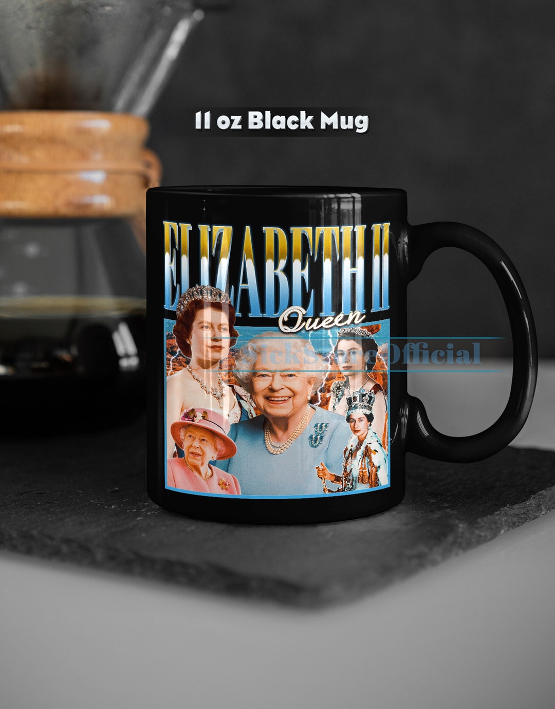 QUEEN ELIZABETH Coffee Mug, Queen Elizabeth Tea Mug, Queen Elizabeth ...