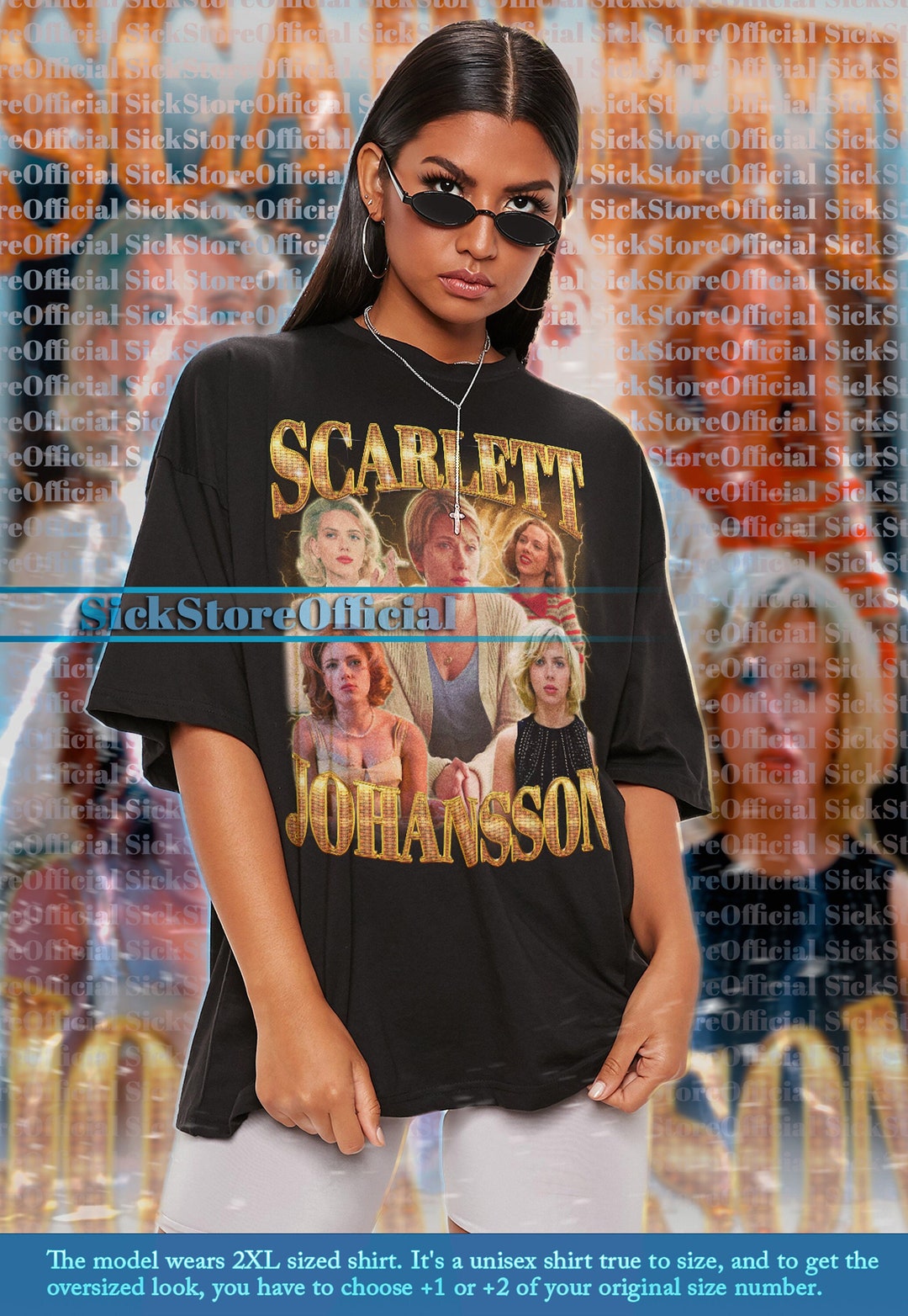 SCARLETT JOHANSSON Vintage Shirt, Scarlett Johansson Homage Tshirt ...