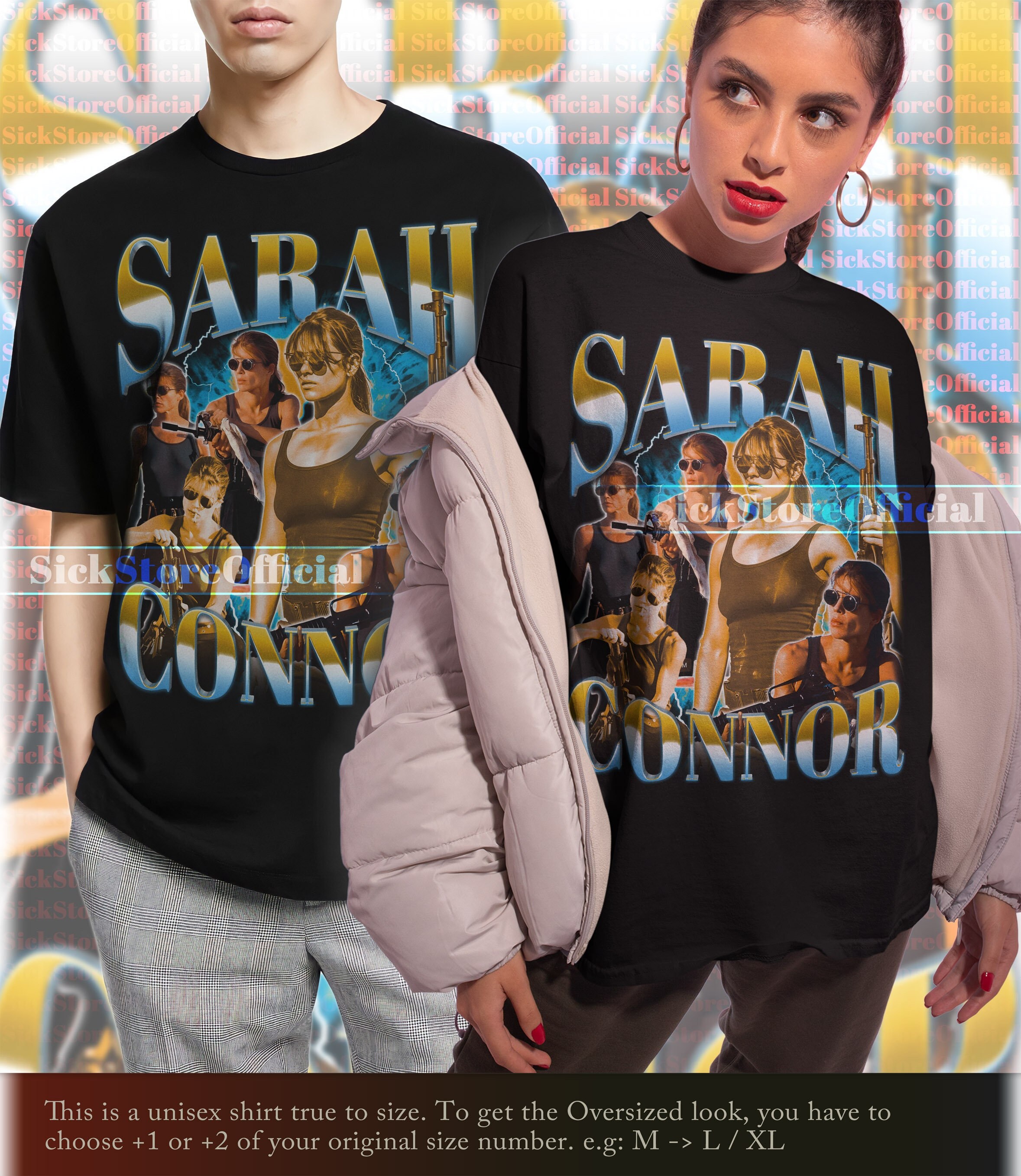 SARAH CONNOR Vintage Shirt Sarah Connor Homage Retro Tshirt - Etsy
