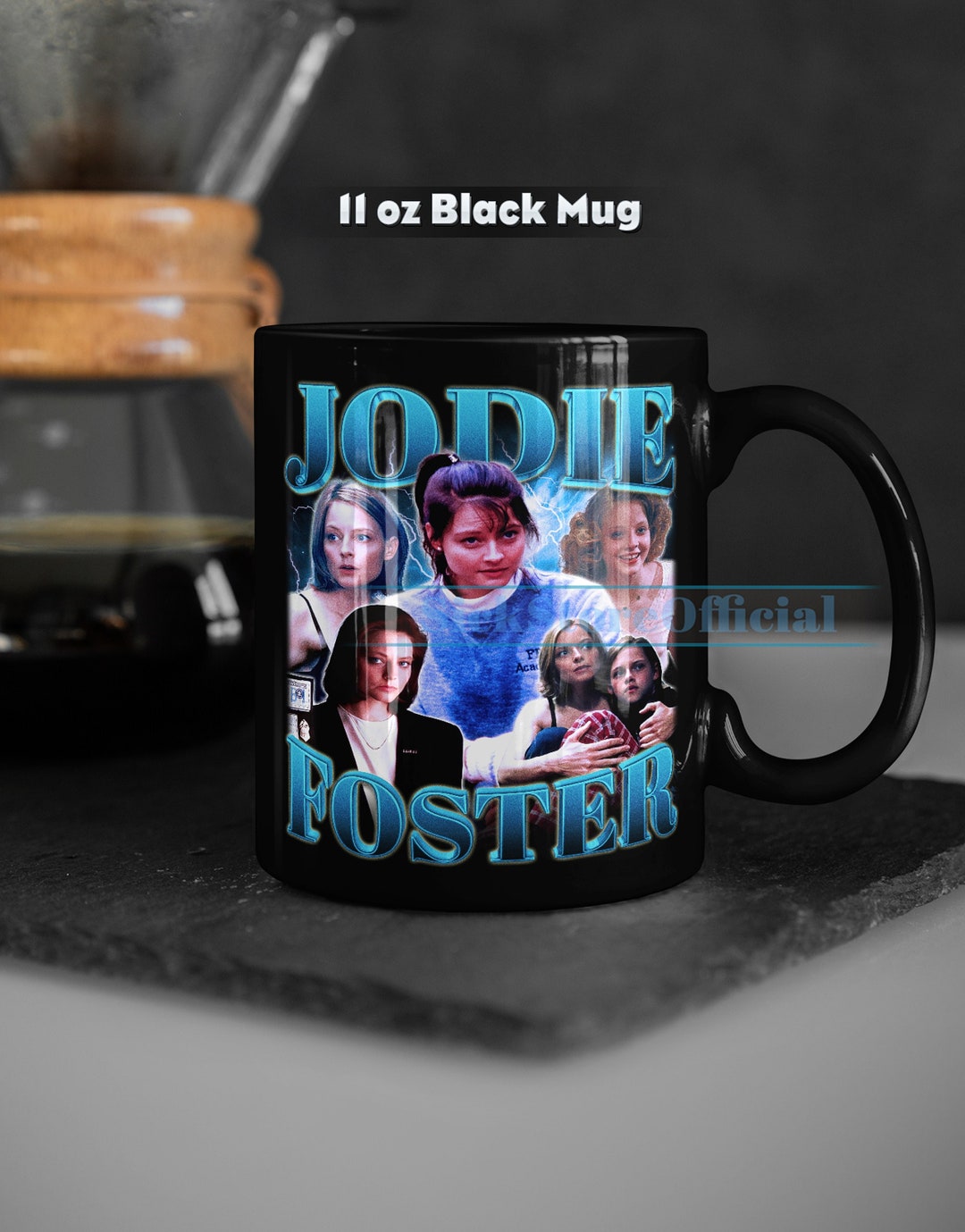 JODIE FOSTER Coffee Mug, Jodie Foster Tea Mug, Jodie Foster Drinkware ...
