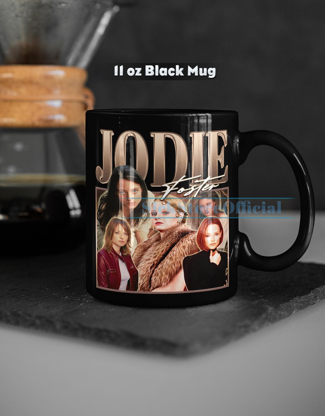 JODIE FOSTER Coffee Mug, Jodie Foster Tea Mug, Jodie Foster Drinkware ...