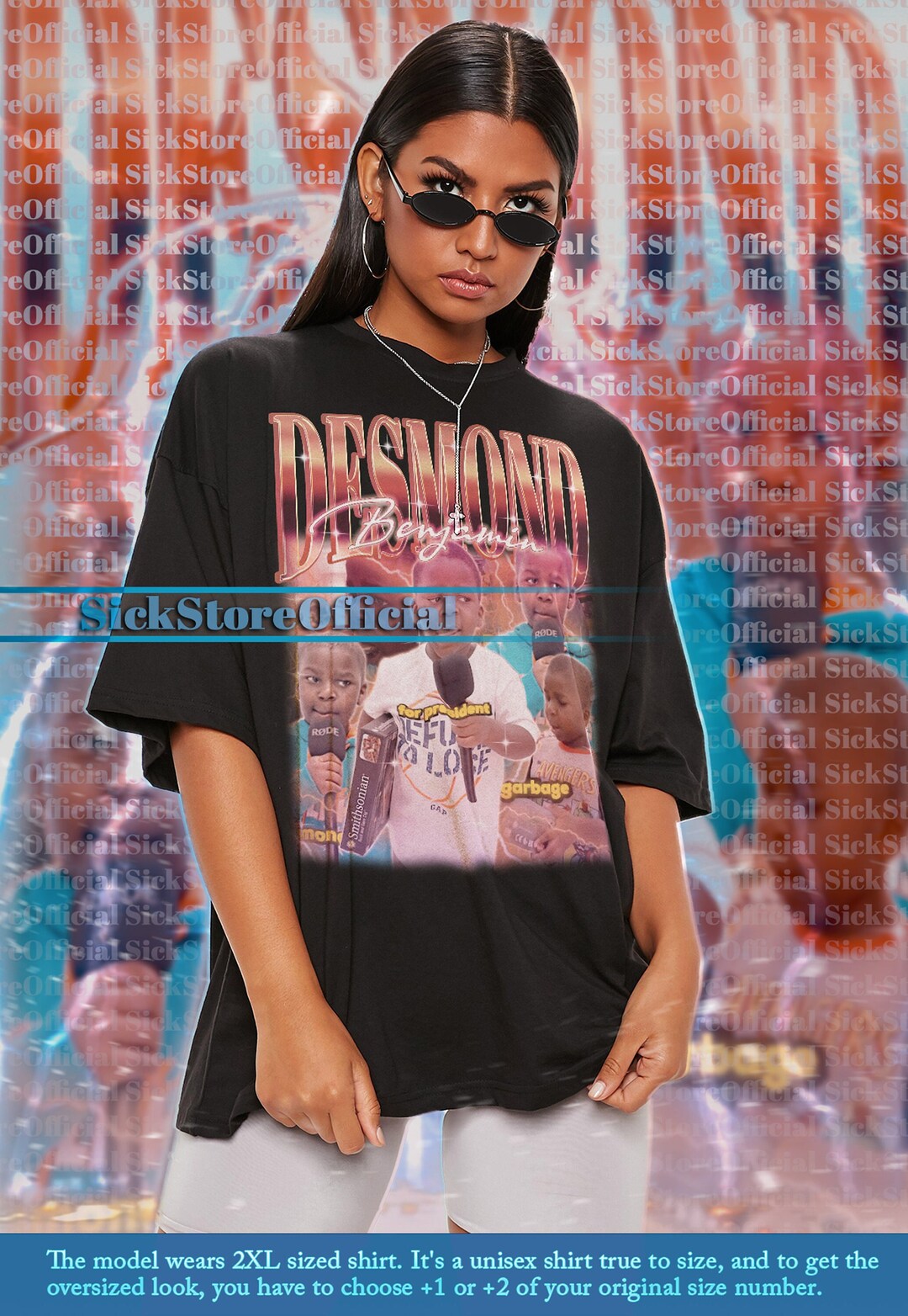 DESMOND BENJAMIN Vintage Shirt, Homage Tshirt, Desmond Benjamin Fan ...