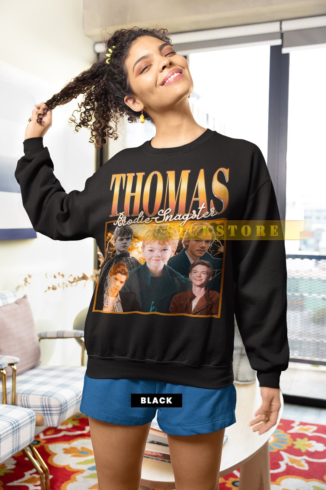 THOMAS BRODIE SANGSTER Vintage Sweatshirt, Thomas Brodie Homage Sweater ...