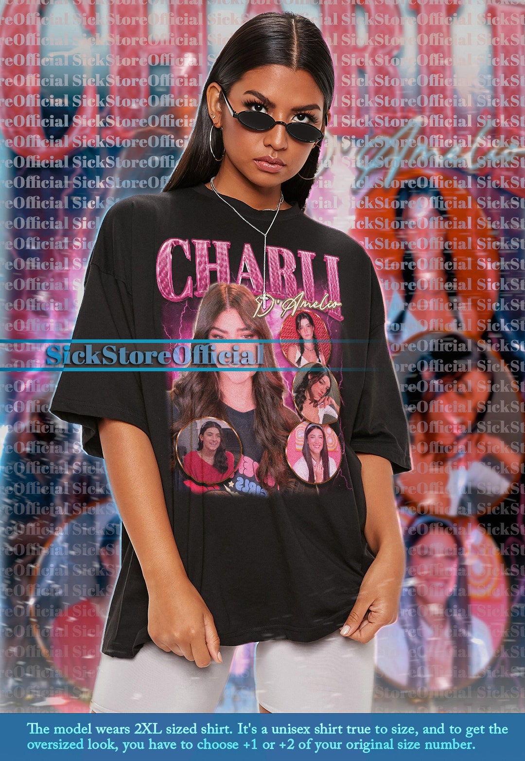 CHARLI D'AMELIO Vintage Shirt, Charli D'amelio Homage Tshirt, Charli D ...
