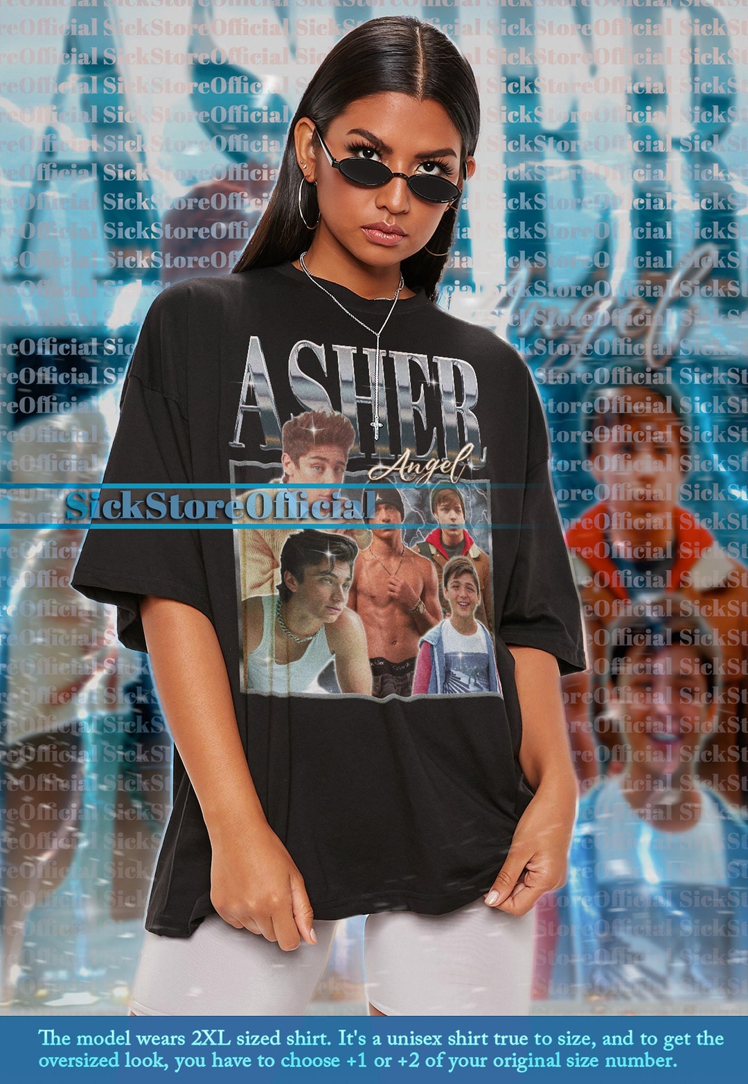 ASHER ANGEL Vintage Shirt, Asher Angel Homage Tshirt, Asher Angel Fan ...