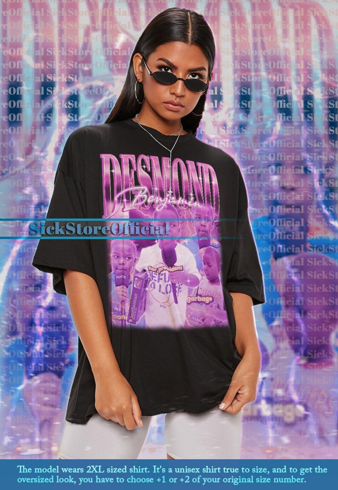 DESMOND BENJAMIN Vintage Shirt, Homage Tshirt, Desmond Benjamin Fan ...