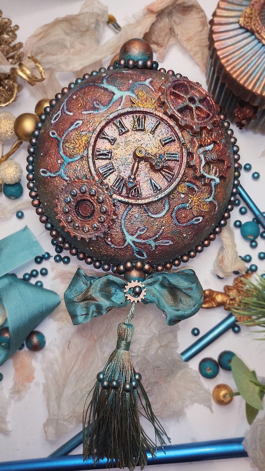 Steampunk Christmas Tree Ornament / Christmas Bauble / Decoration - Etsy