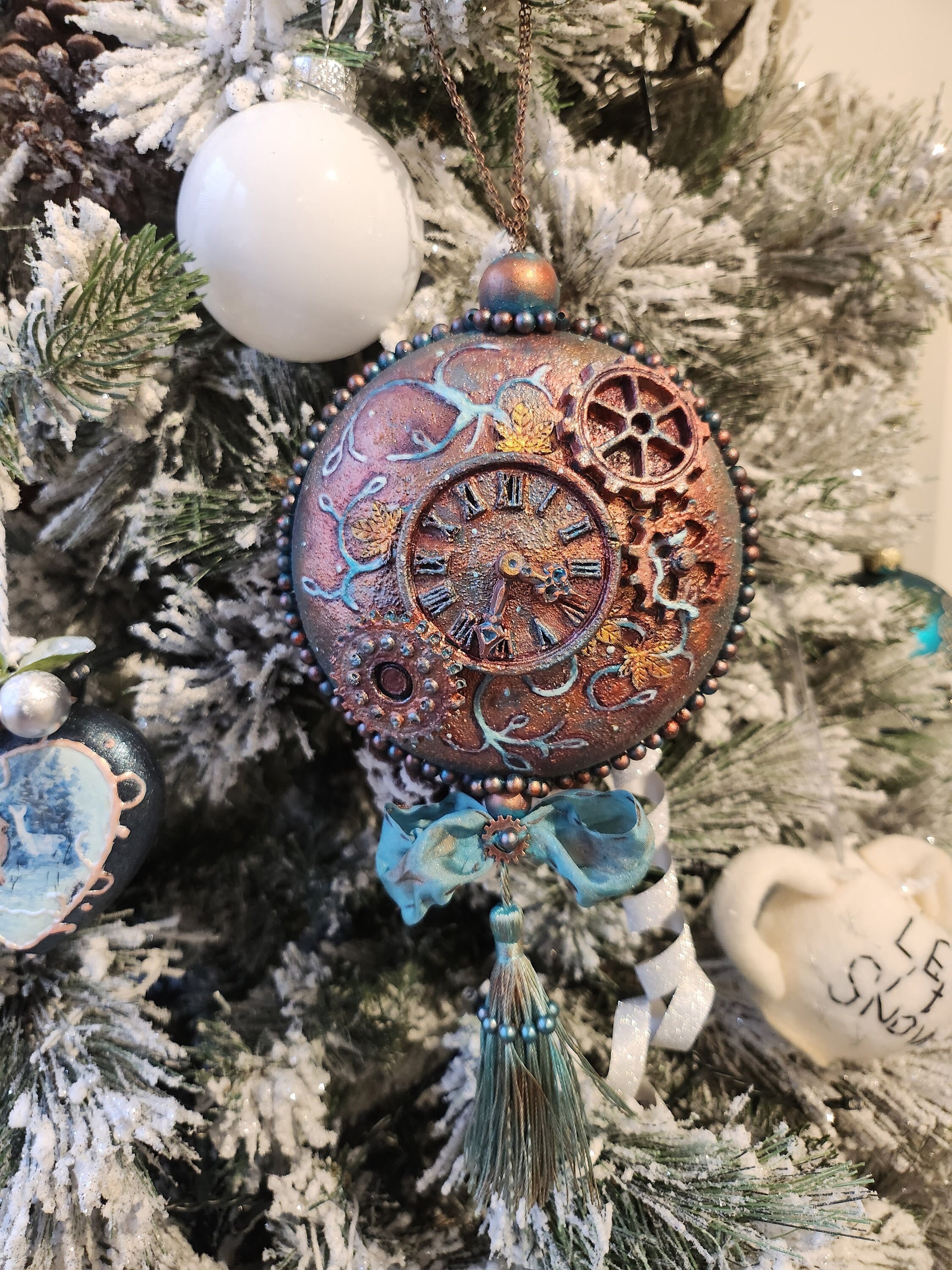 Steampunk Christmas Tree Ornament / Christmas Bauble / Decoration - Etsy