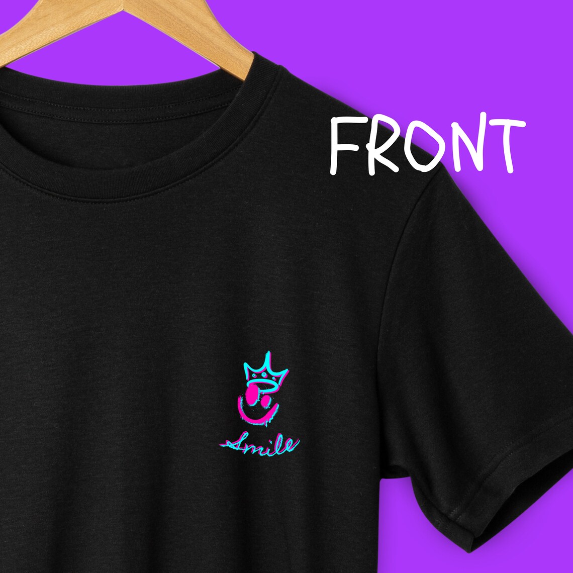 Why Don't We Smile More, Neon Spray Paint Graffiti Style Smiley Face ...