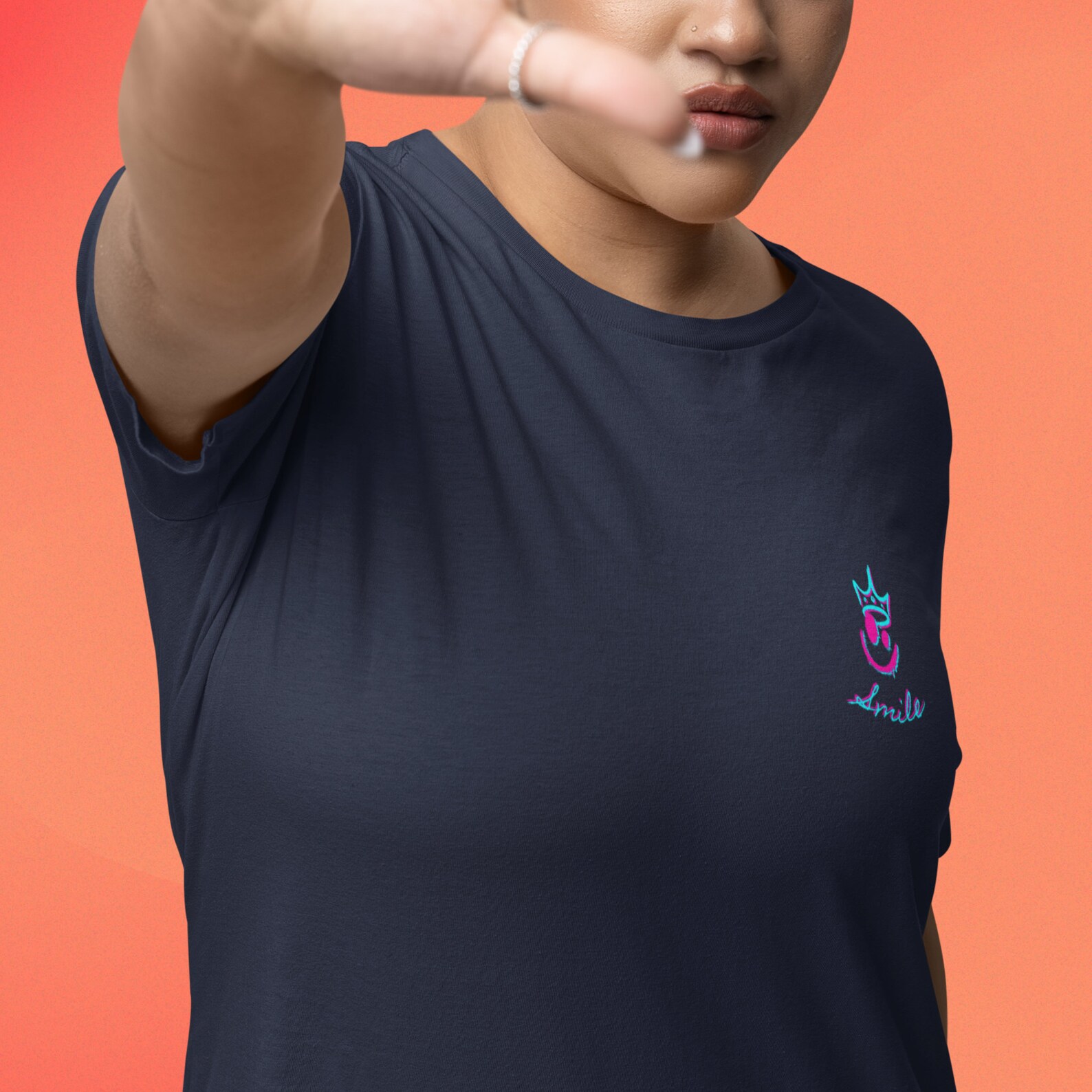 Why Don't We Smile More, Neon Spray Paint Graffiti Style Smiley Face ...