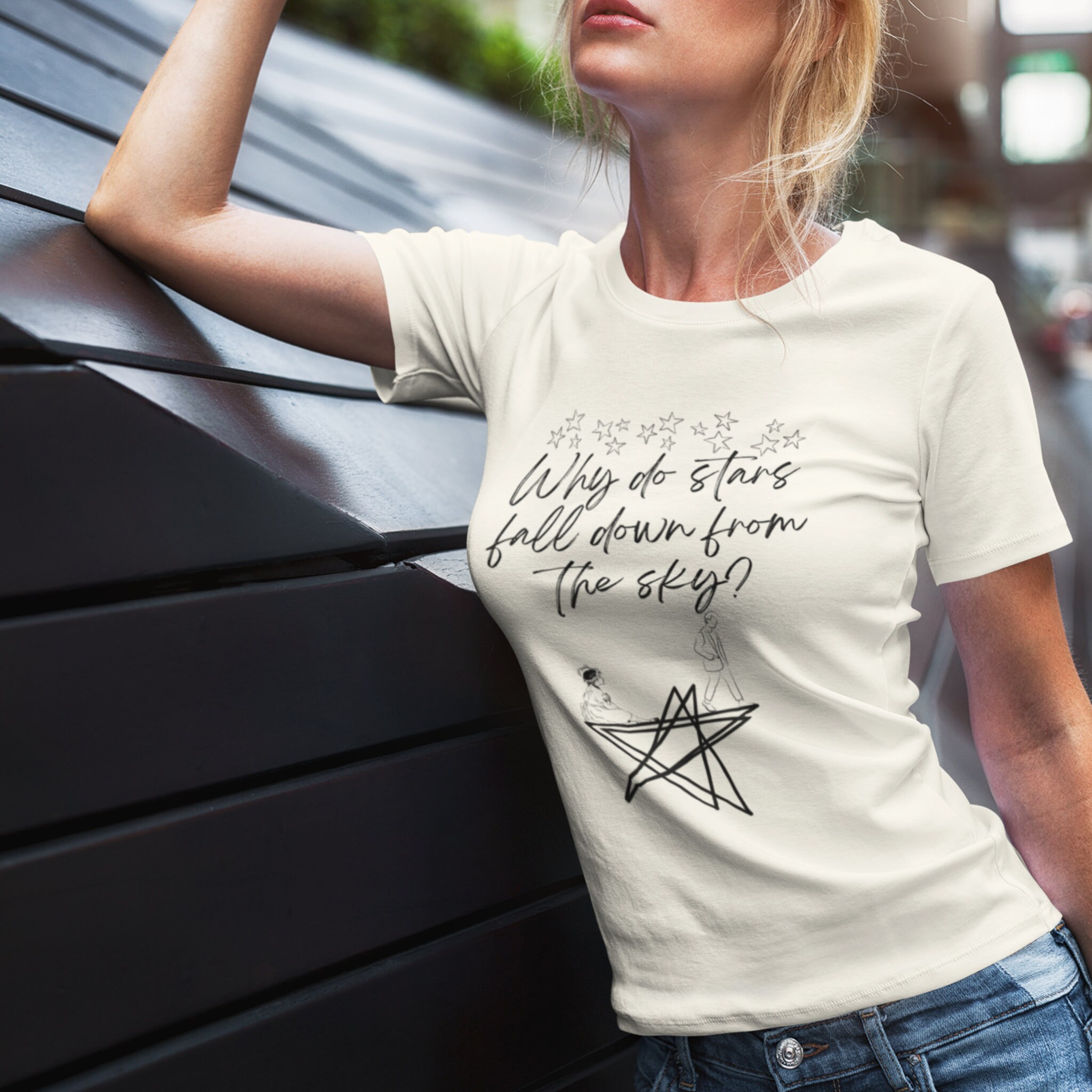 Why Do Stars Fall Down From the Sky? Carpenters Music Lyric Shirt / A Great Gift for Any 70s or ...