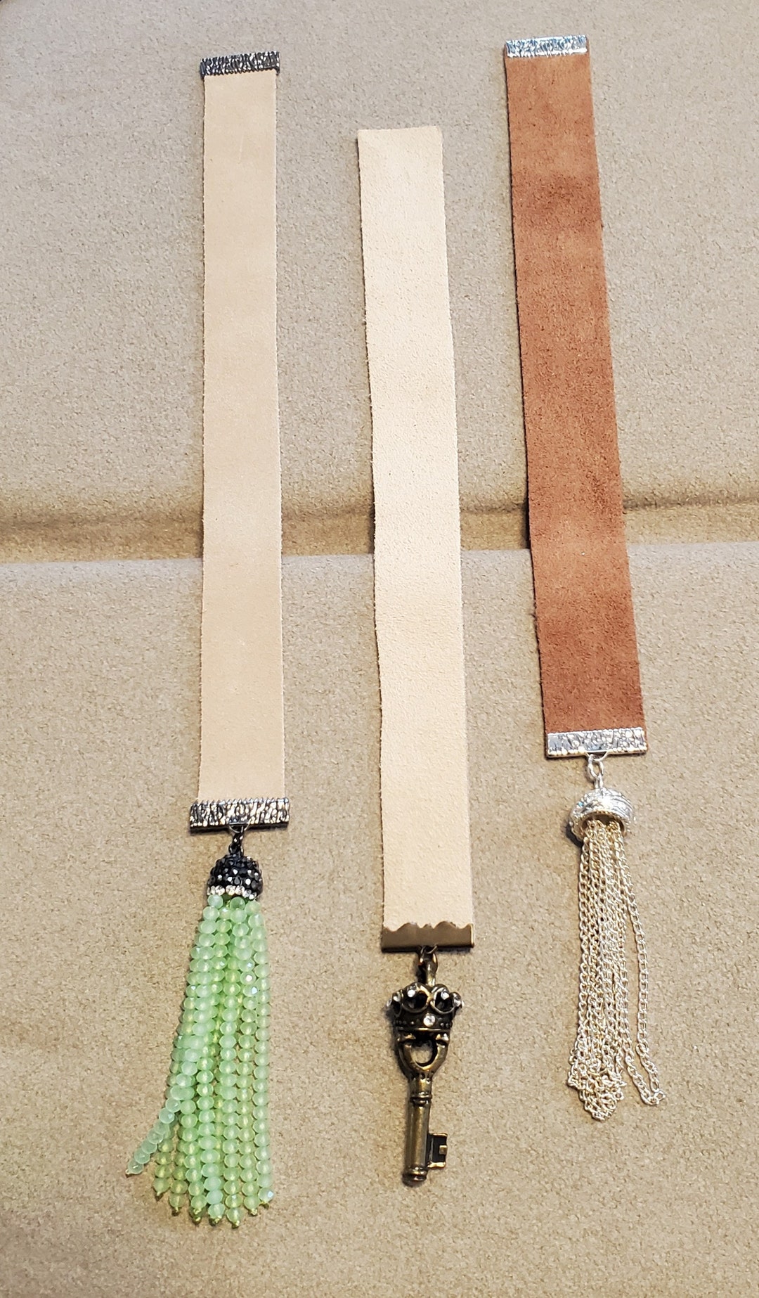 Suede Bookmarks - Etsy