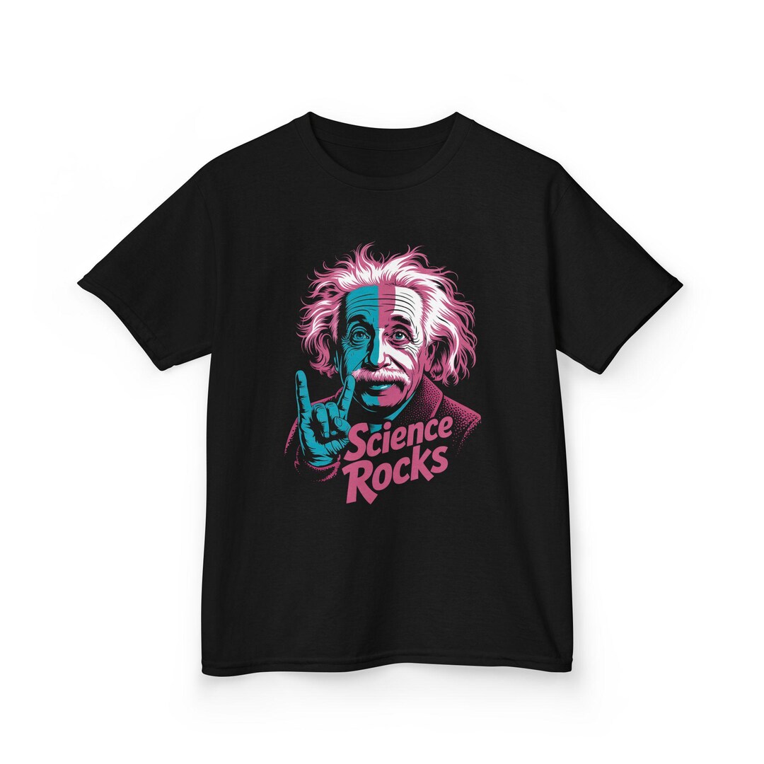 Science Rocks Albert Einstein Gildan Kids Heavy Cotton™ Tee - Etsy