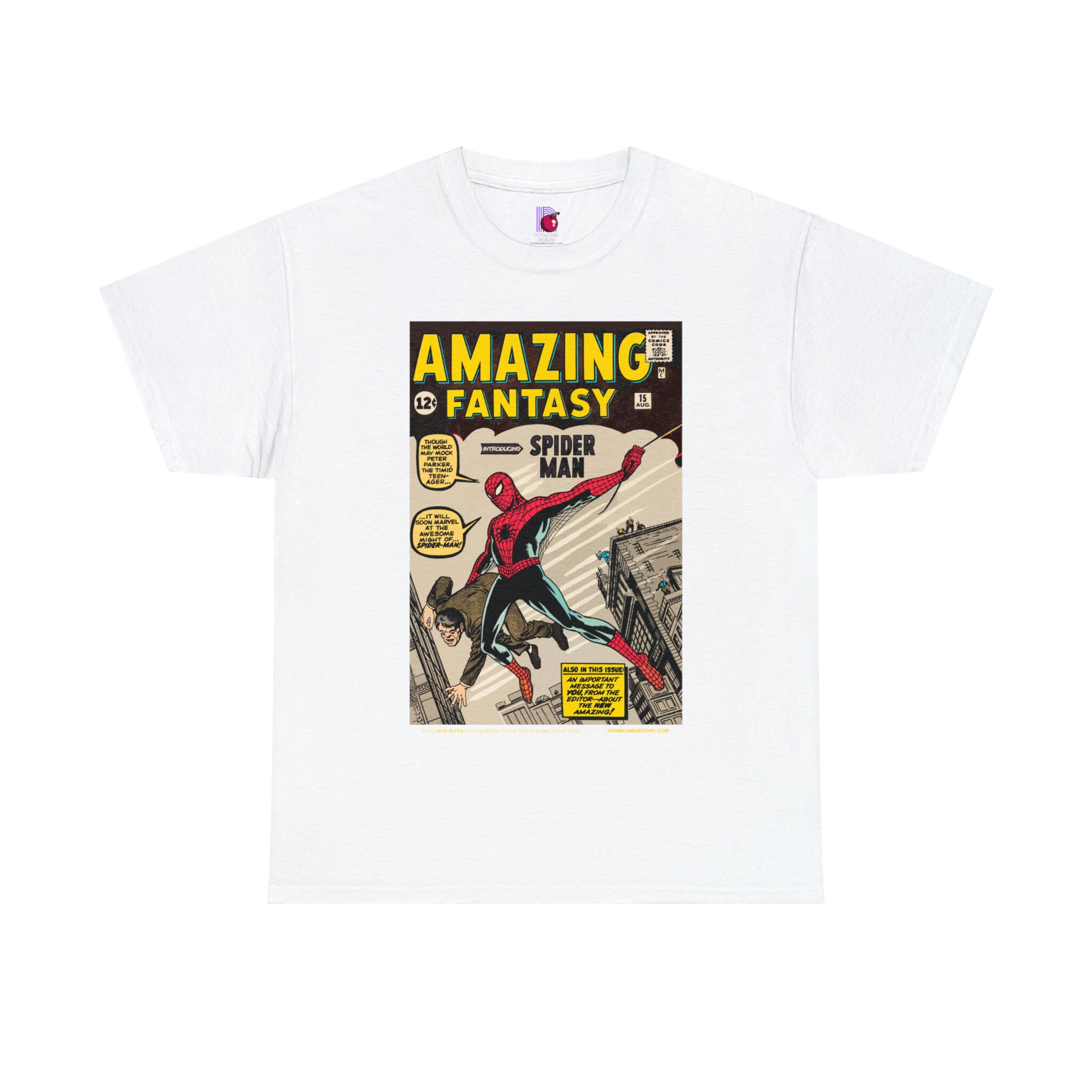 Spiderman 1962 1st Appearance - Amazing Fantasy - Gildan Unisex Heavy ...