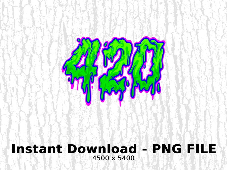 420 Melted PNG 420 Png Leaf PNG Sublimation Download Plant - Etsy