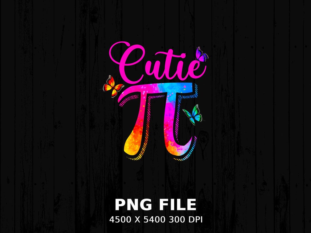 Cutie Pi Day PNG, Colorful Pi Symbol With Butterflies PNG, 314 Day PNG ...