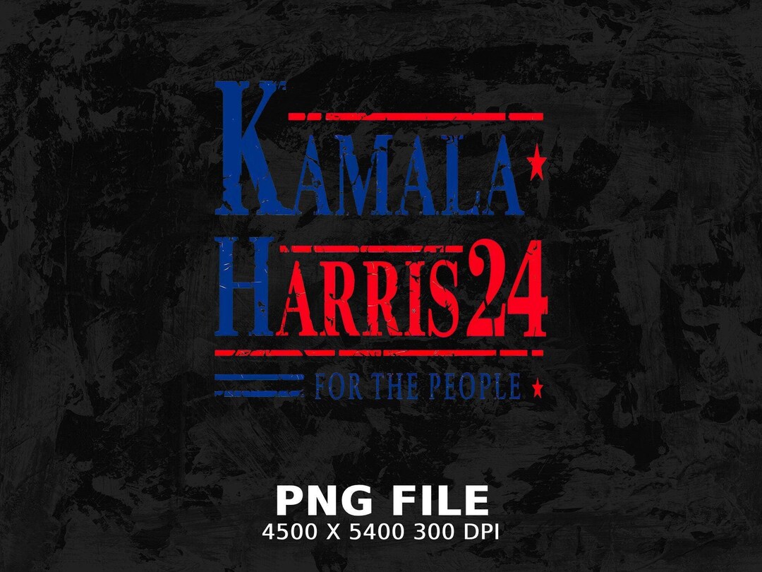 Kamala Harris PNG 2024 Presidential Campaign Logo, for the People, Red ...