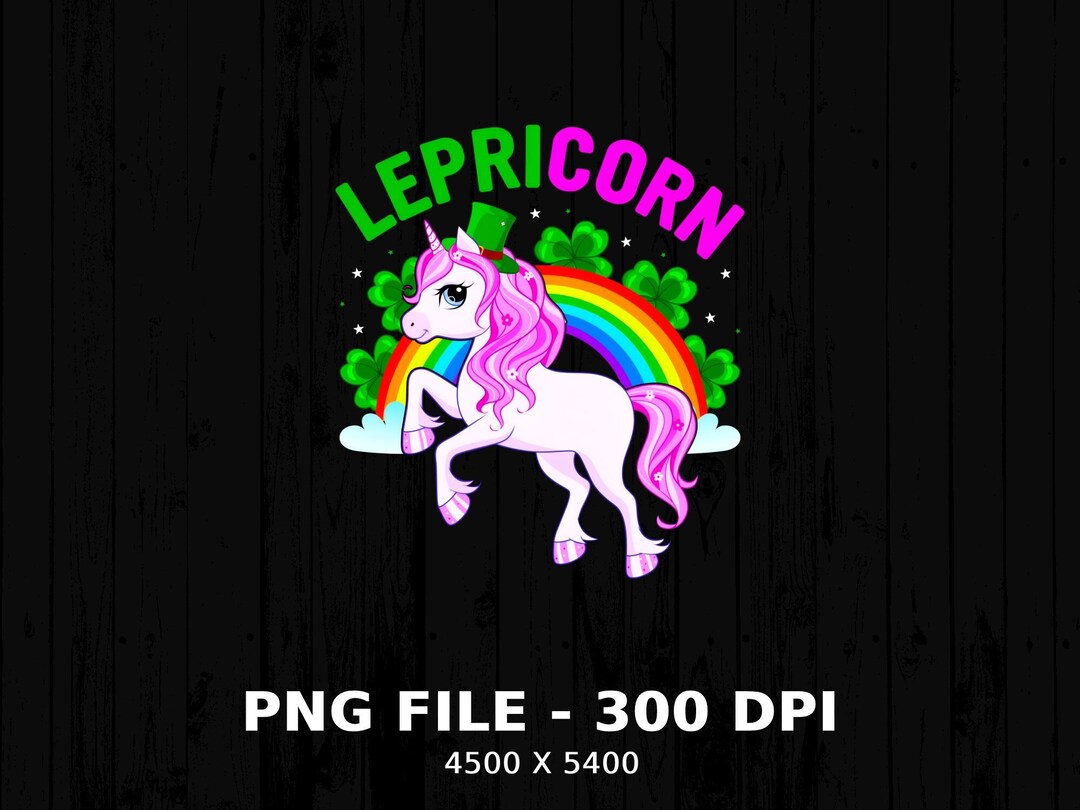 Lepricorn Unicorn St Patrick's Day PNG Instant Digital Download - Etsy