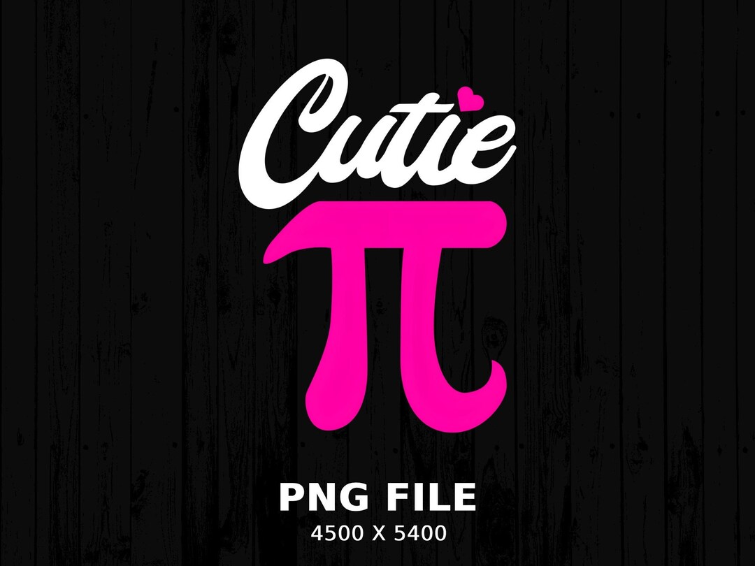 Cute Cutie Pi Day PNG, Pink and White 314 Day PNG, Digital Download ...