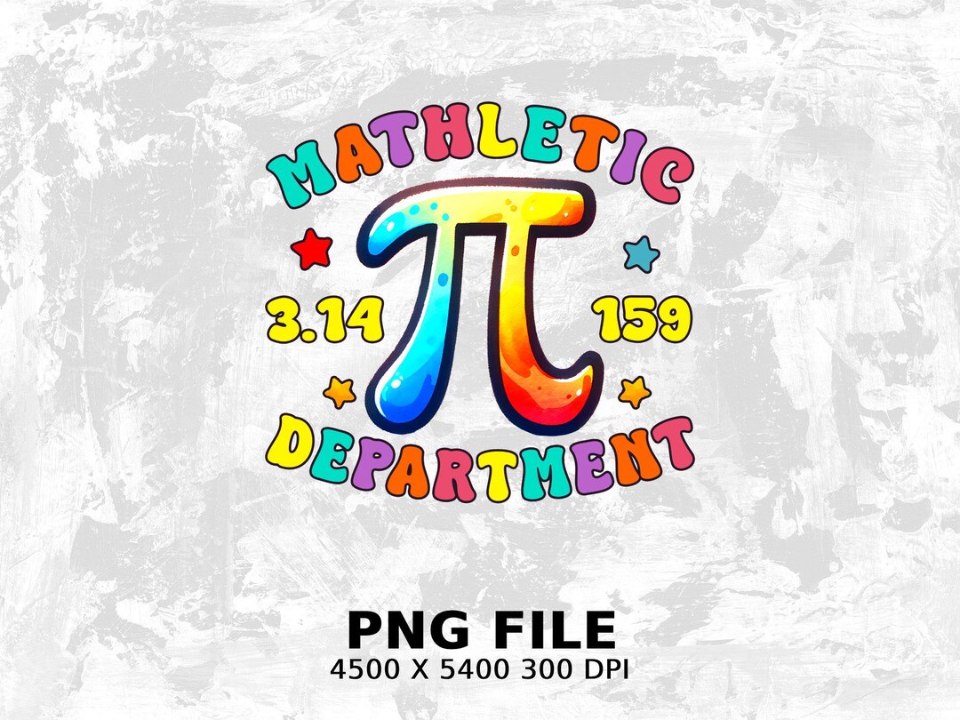 Pi Day 3.14 Day PNG Mathletic Department 159 Cute Rainbow Pi Symbol 3. ...