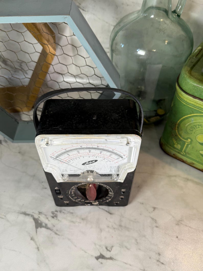 Vintage Analog Electric Test Meter Multimeter Triplett 3030 Made in the ...