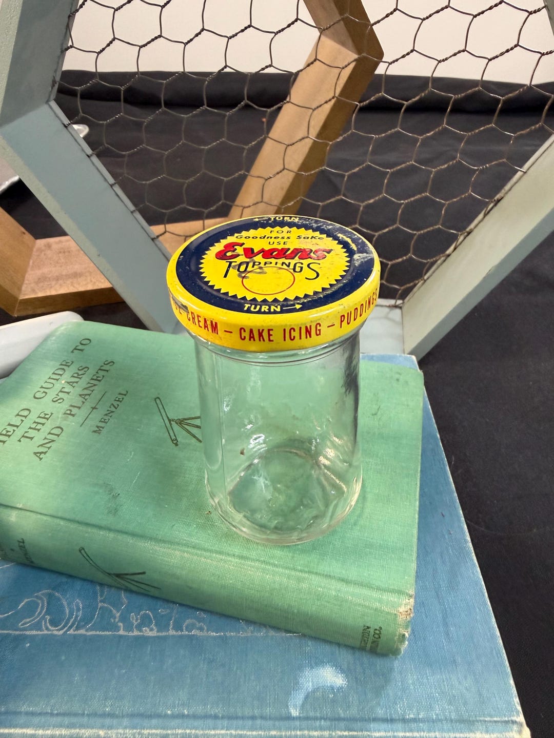 Vintage Evans Ice Cream Toppings Glass Jar With Metal Lid | Soda ...