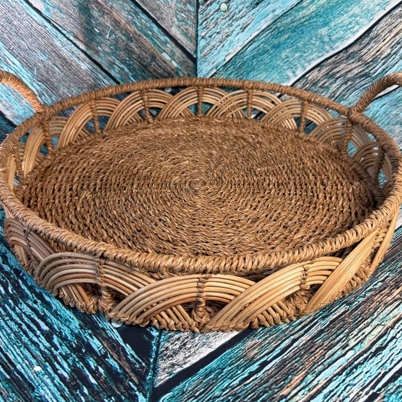 Wicker Cake Stand - Etsy