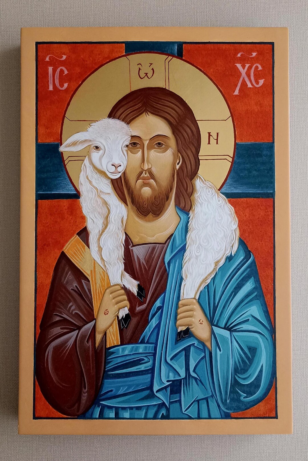 Icona Cristo Buon Pastore - Etsy