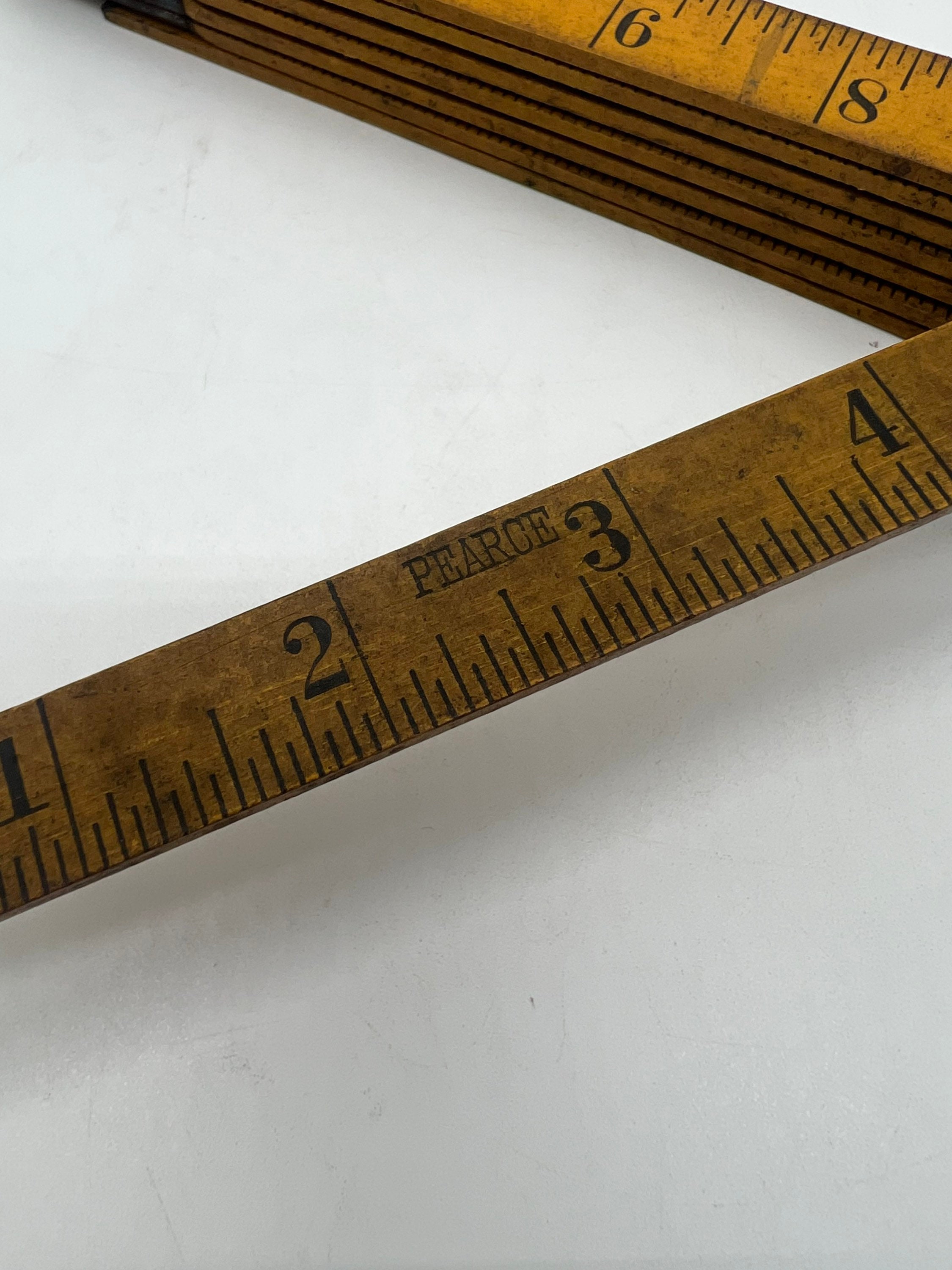 Vintage Pearce 4 Ft. Wooden Folding Ruler Retro Measuring Tool USA - Etsy