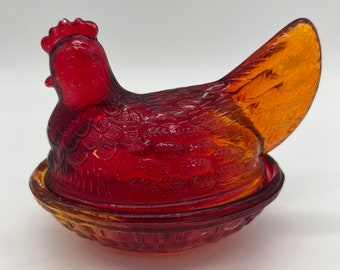 Red Candy Dish - Etsy