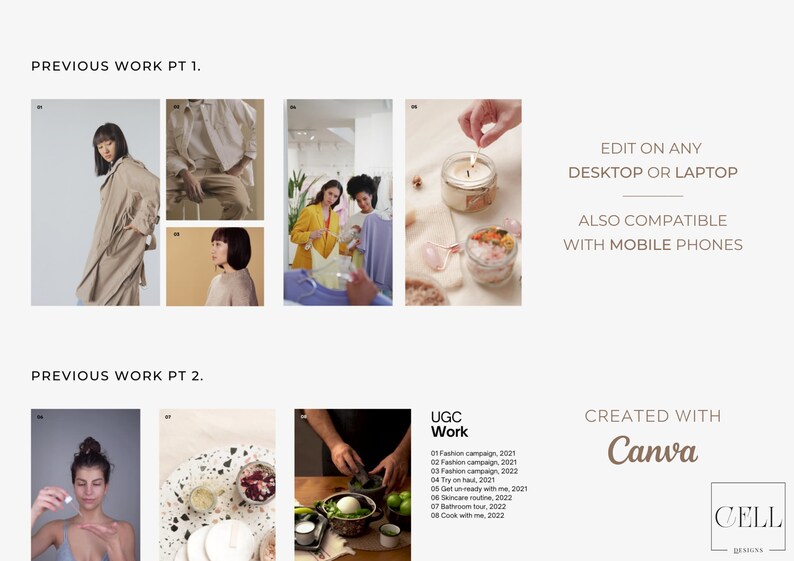 UGC Creator Portfolio Template | User Generated Content Portfolio ...