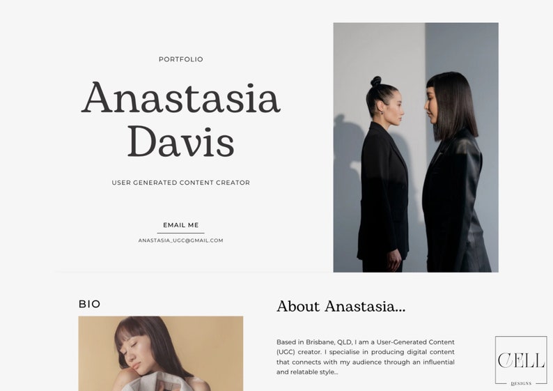 UGC Creator Portfolio Template | User Generated Content Portfolio ...