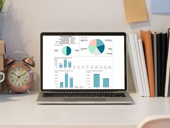 Simple Sales Tracker for Real Estate Agents | Etsy