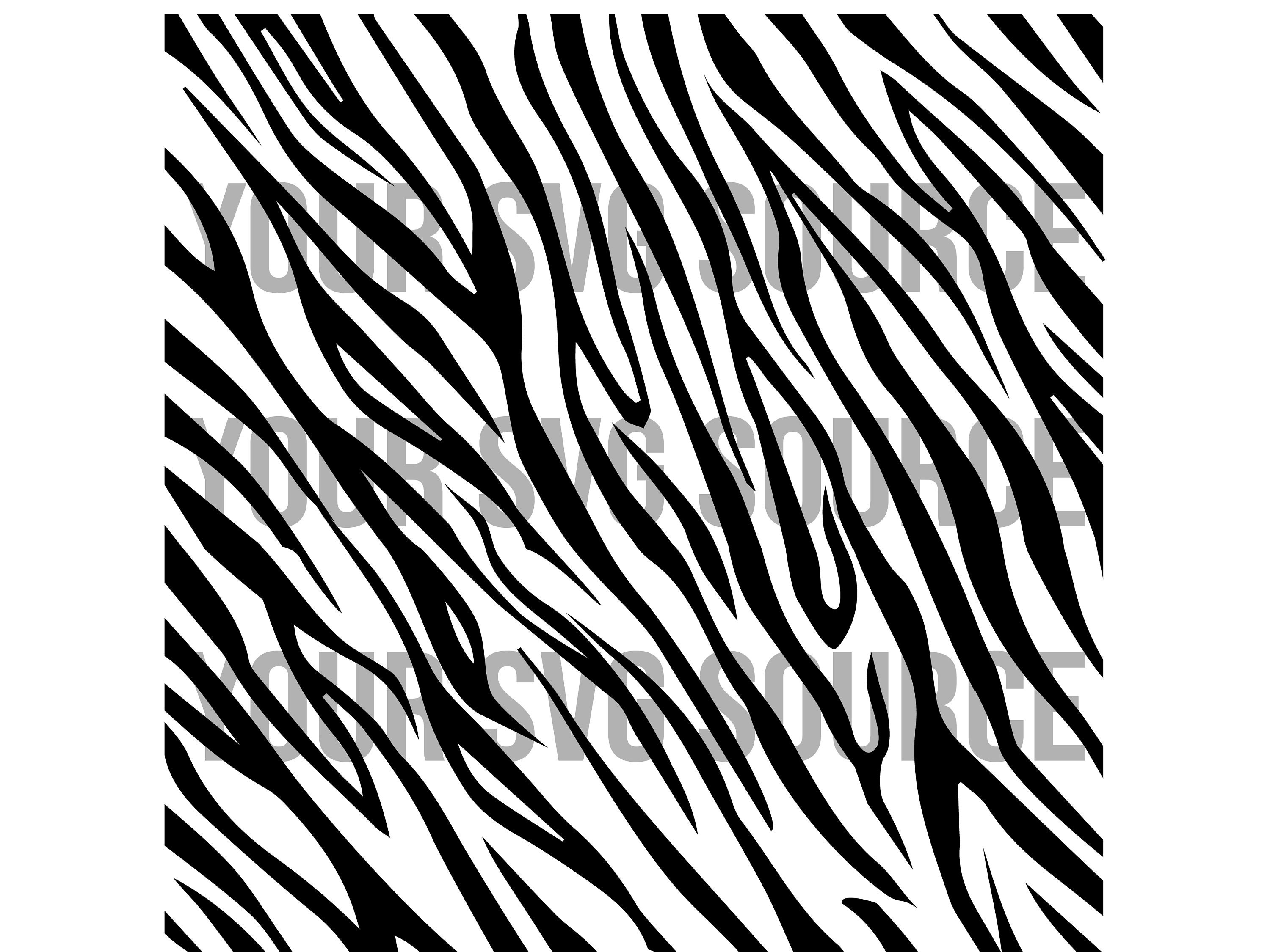 SVG Tiger Stripes Cut Files Tiger Stripes Vector Files DIGITAL FILES - Etsy