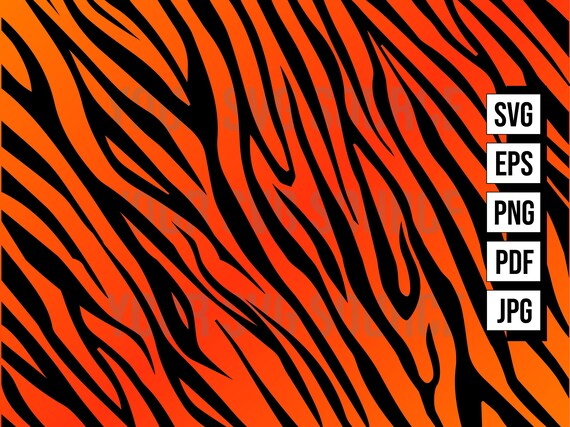 SVG Tiger Stripes Cut Files Tiger Stripes Vector Files - Etsy