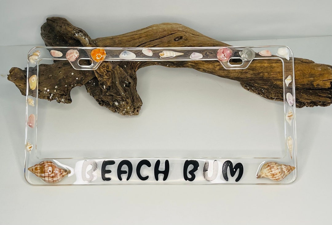 Beach License Plate Frame, Beachy License , Sanibel Island, Beach Car ...