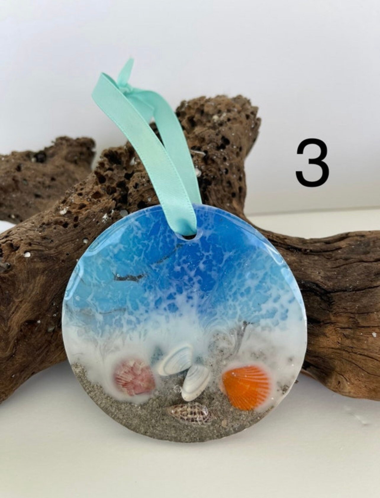 Personalized Beach Themed Resin Ornaments Personalized - Etsy