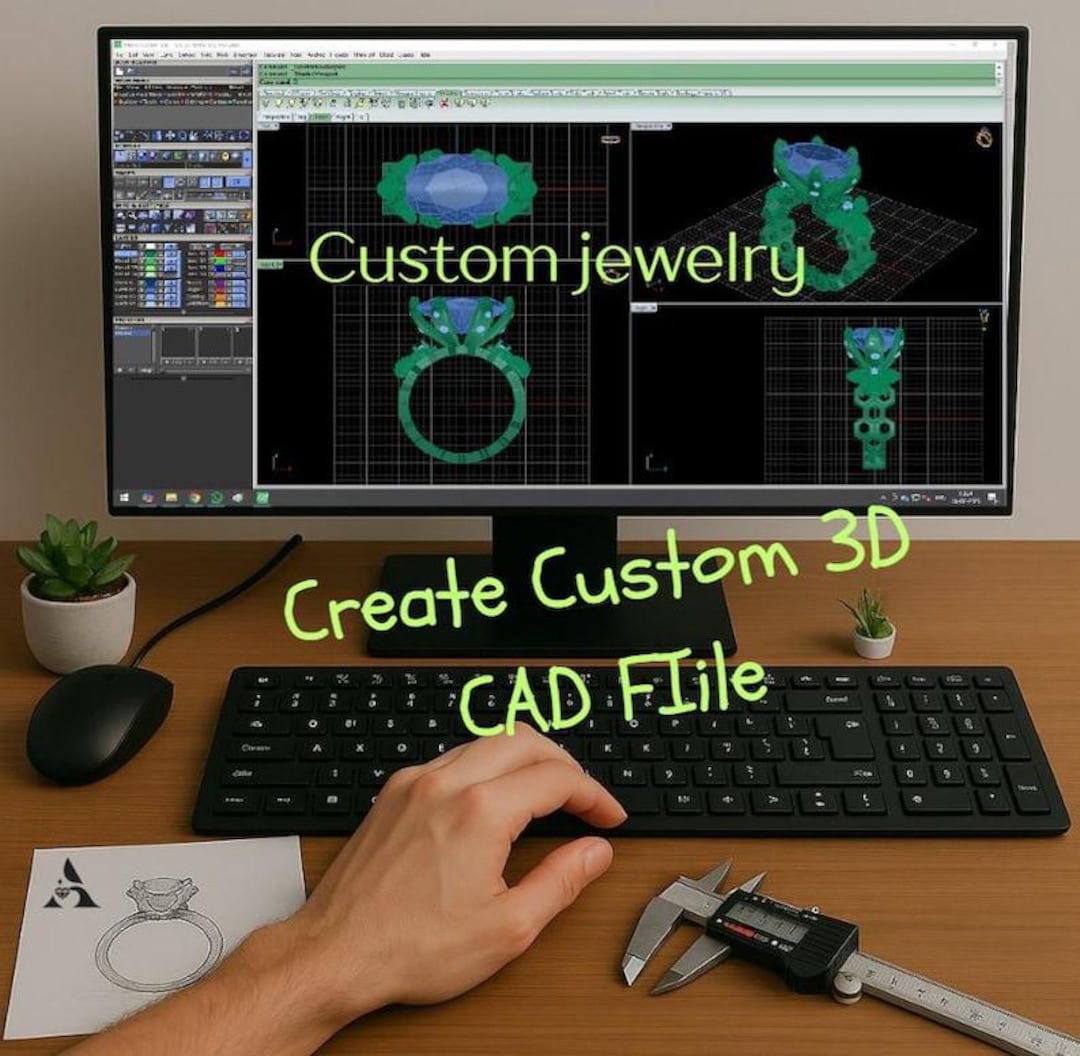 3D Design , CAD File , CAD Jewelry Design, Custom Jewelry Design, CAD ...