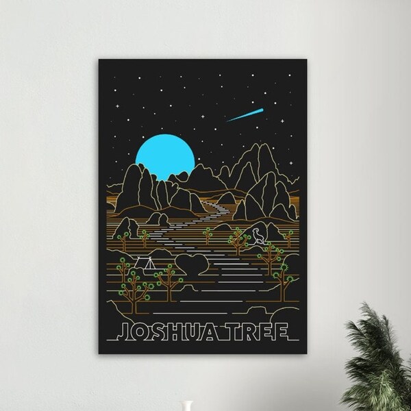 Joshua Tree National Park Travel Poster - Etsy