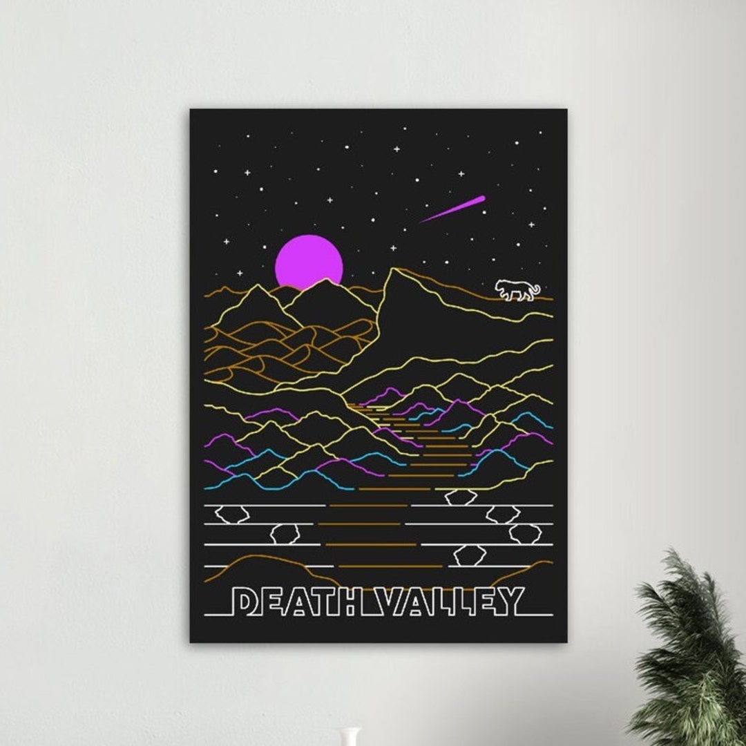 Vintage Death Valley National Park Travel Poster - Retro California ...